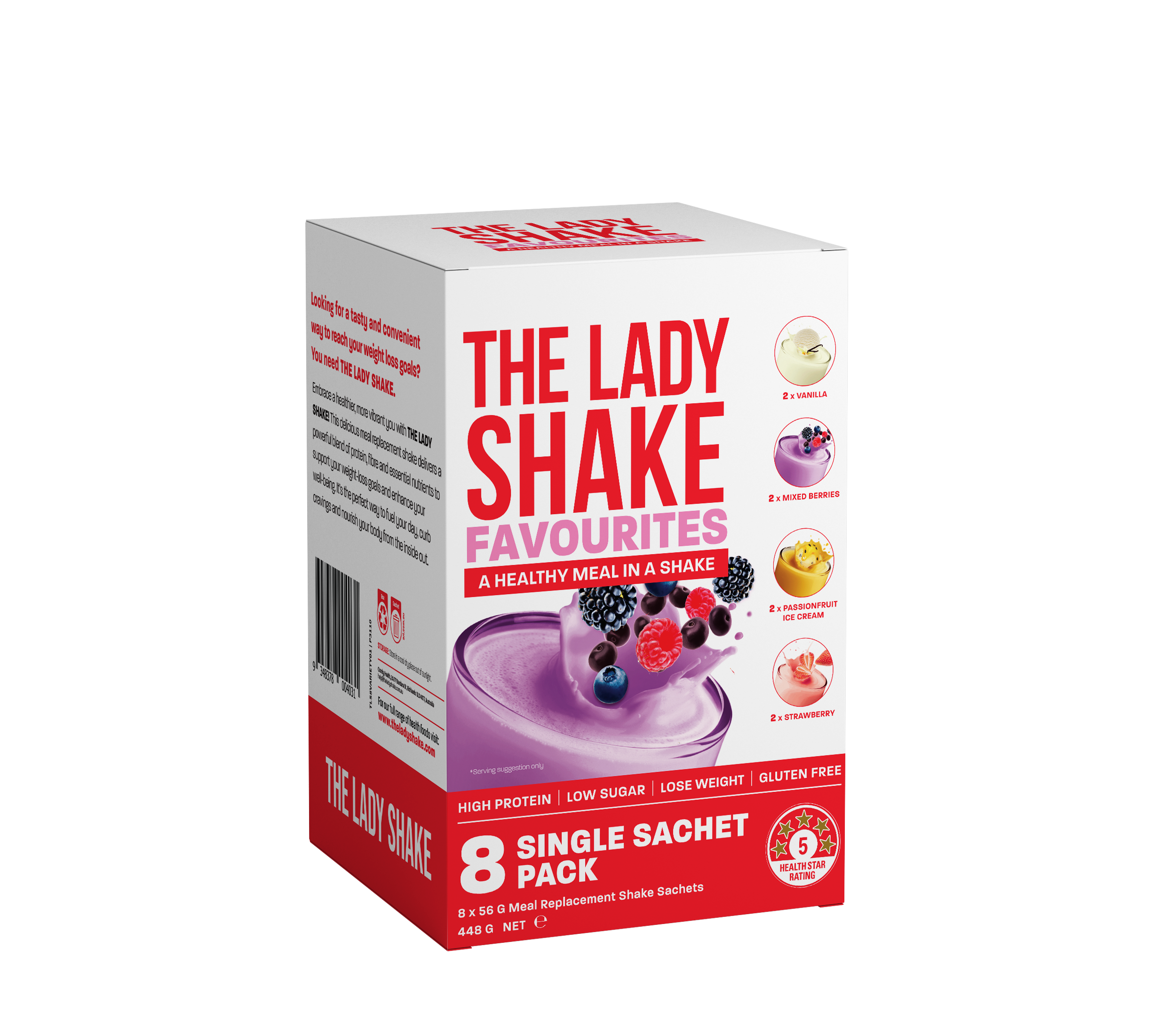 The Lady Shake Favourites Variety 8 Pack